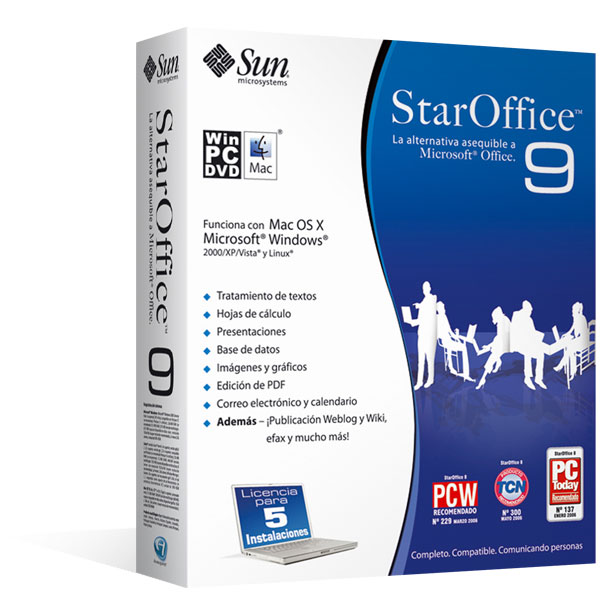 Sun StarOffice 9 para Mac, Windows y Linux - La alternativa asequible a ...